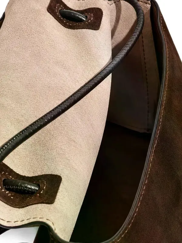 IACUCCI Suede Logo-patch Cross Body Bag