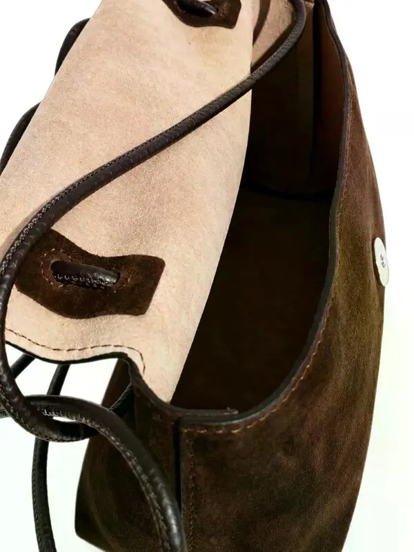 IACUCCI Suede Logo-patch Cross Body Bag