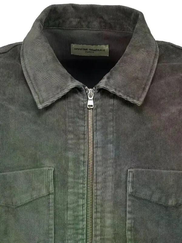 Officine Générale Corduroy Zip-up Jacket - Grey
