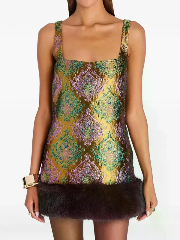 Retrofete Sulvie Brocade Dress