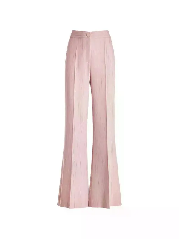 GENNY Pinstripe-pattern Flared Trousers