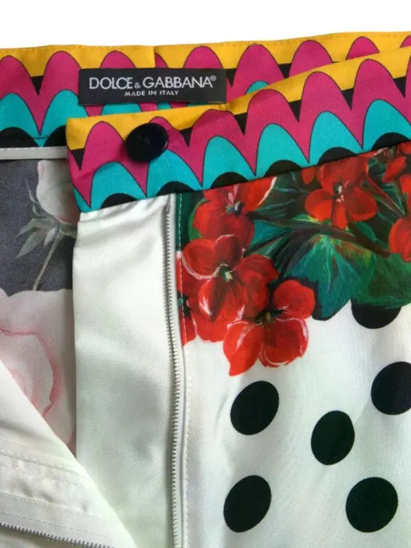 Dolce & Gabbana Polka-dot-print Floral-print Shorts