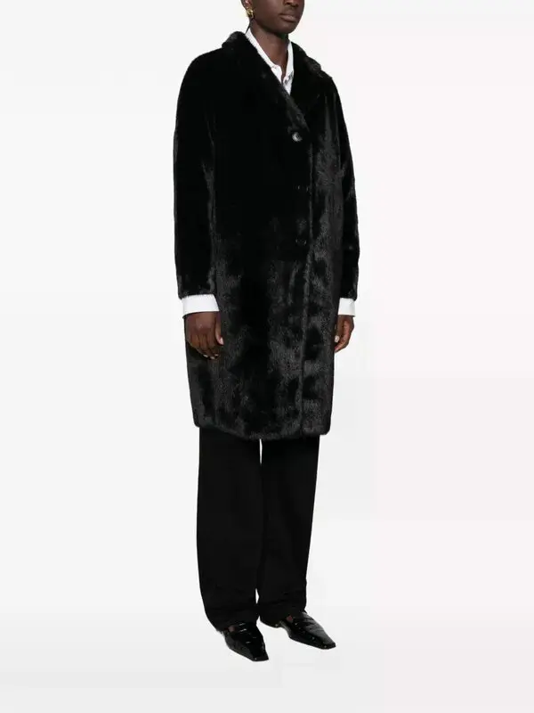 BETTA CORRADI Faux-fur Notch-lapel Coat