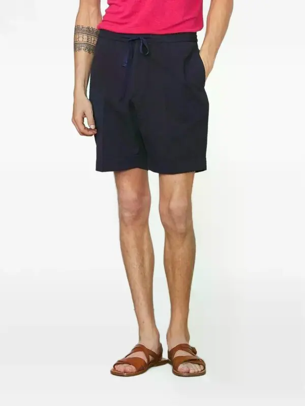 Officine Générale Phil Seersucker Shorts - Blue