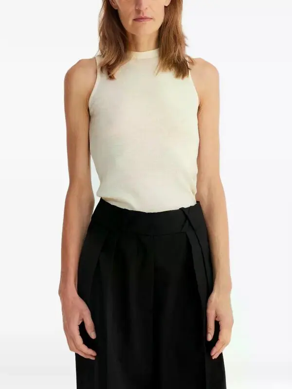 RÓHE Sleeveless Crew-neck Top