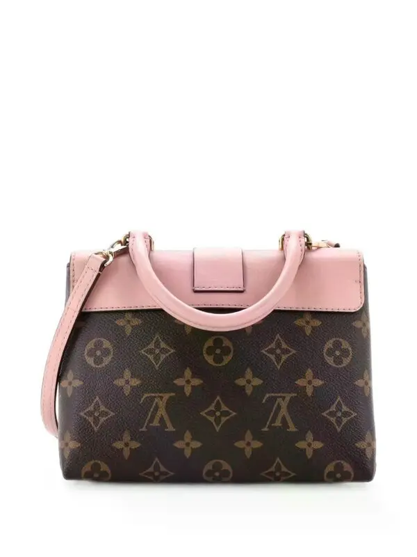 LOUIS VUITTON Locky Handbag Monogram Canvas With Leather Bb Satchel