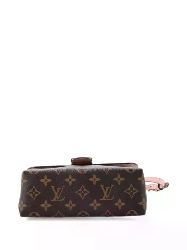 LOUIS VUITTON Locky Handbag Monogram Canvas With Leather Bb Satchel