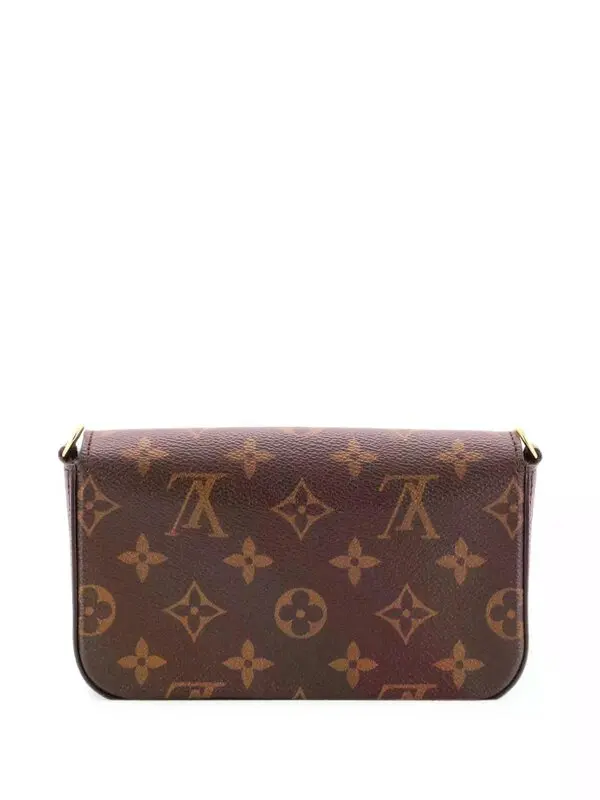 LOUIS VUITTON Felicie Strap & Go Handbag Monogram Canvas Crossbody Bag