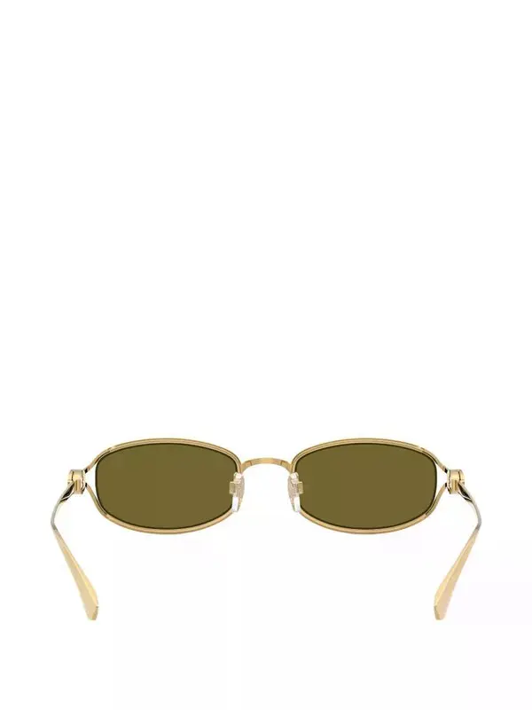 Burberry Oval-frame Sunglasses - Gold