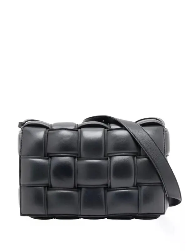 Bottega Veneta 2012-2026 Padded Cassette Crossbody Bag - Black