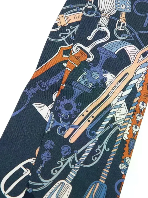 Hermès 2010-2026 Bouquets Sellier Silk Twilly Scarf Scarves