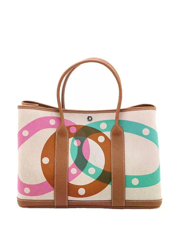 Hermès 2026 Toile And Negonda H Au Pas Garden Party 36 Tote Bag - Neutrals