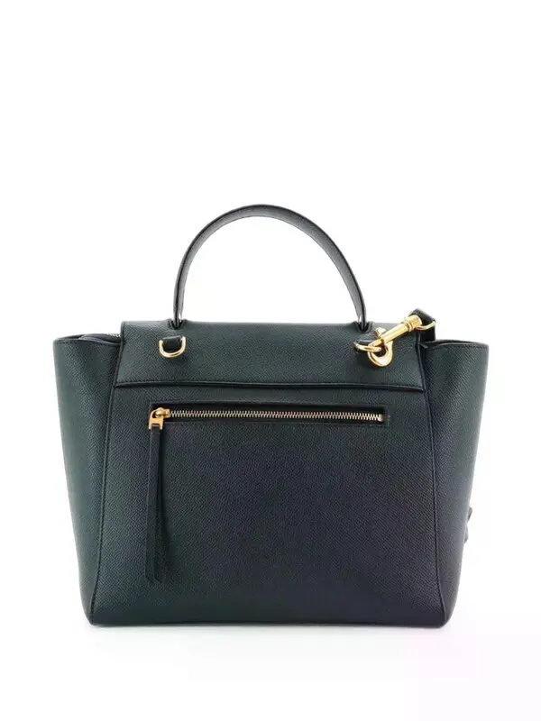 Celine Belt Bag Textured Leather Micro Satchel - Green