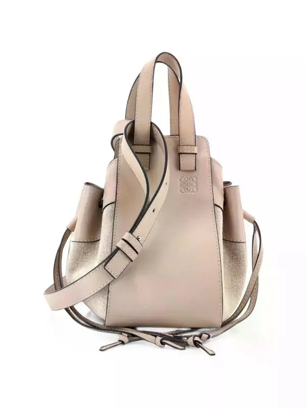 Loewe Hammock Bag Leather And Canvas Mini Crossbody Bag