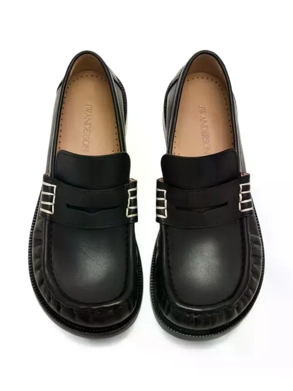 JW Anderson Contrast-stitch Penny Loafers