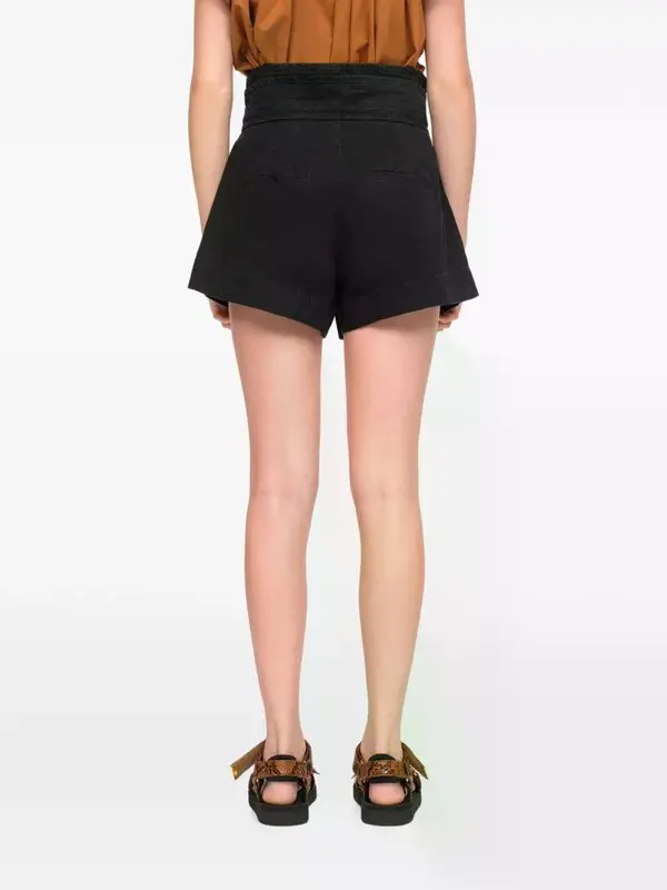 Sea Suri Belted Canvas Shorts