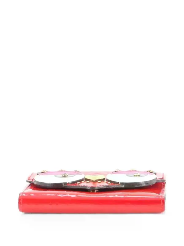 LOUIS VUITTON Victoire Wallet Limited Edition Lovely Birds Monogram Vernis Small Wallets - Red