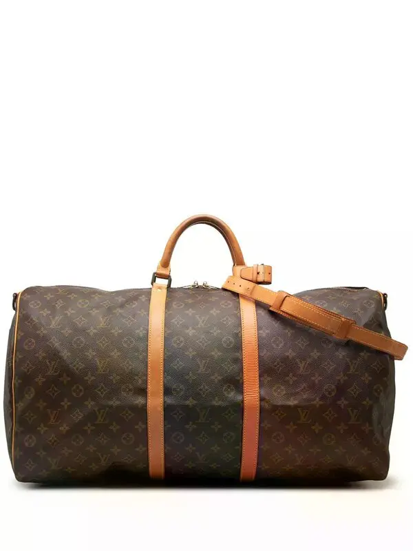 LOUIS VUITTON 1991 Monogram Keepall Bandouliere 60 Travel Bag