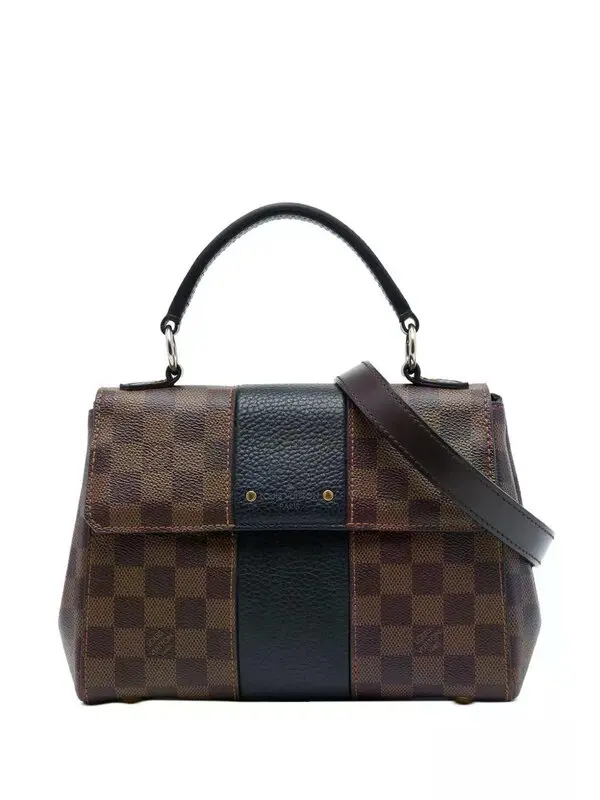 LOUIS VUITTON 2018 Damier Ebene Bond Street Bb Satchel - Brown