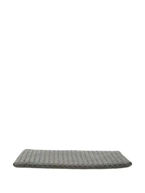 Bottega Veneta 2012-2026 Nappa Intrecciato Zip Clutch Bag - Grey