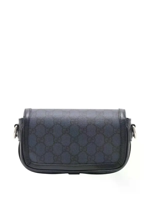 Gucci 2000-2015 Super Mini Gg Supreme Ophidia Crossbody Bag - Blue
