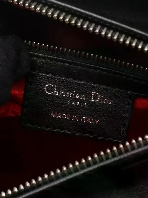 Dior 2000-2026 Medium Lambskin Cannage Lady Satchel