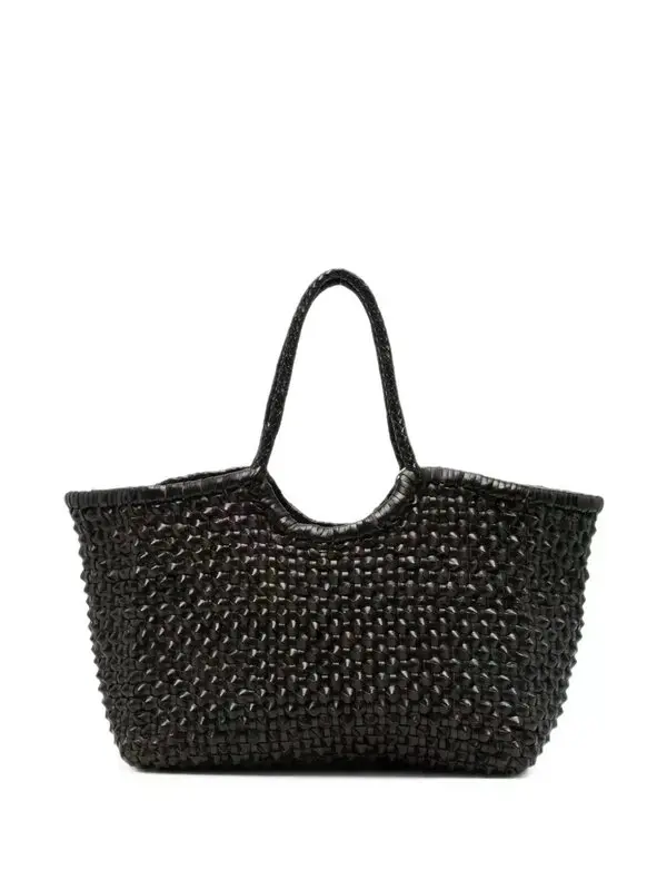 Dragon Diffusion Nantucket Cactus Woven Leather Tote Bag
