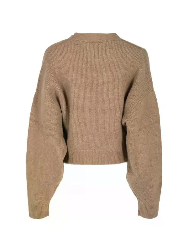 Le Kasha Derios Ribbed-knit V-neck Cardigan