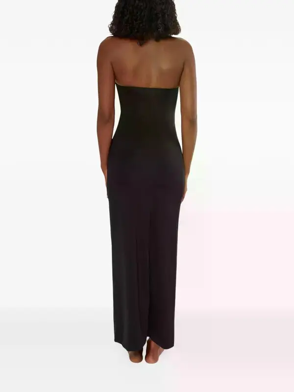 MAYGEL CORONEL Marquesa Ruched Halterneck Maxi Dress