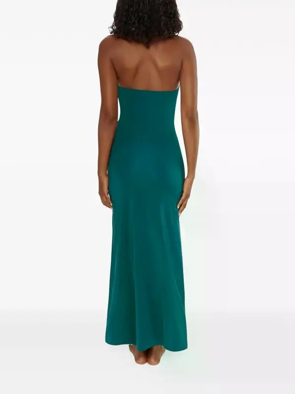 MAYGEL CORONEL Marquesa Ruched Halterneck Maxi Dress