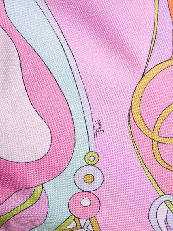 Emilio Pucci Orchidee-print Pouf