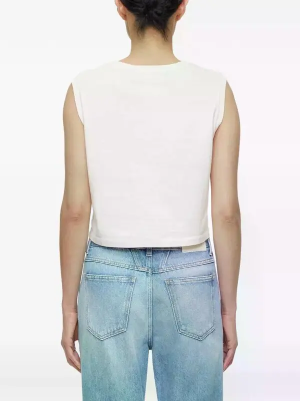 Closed Logo-embroidered Sleeveless Top