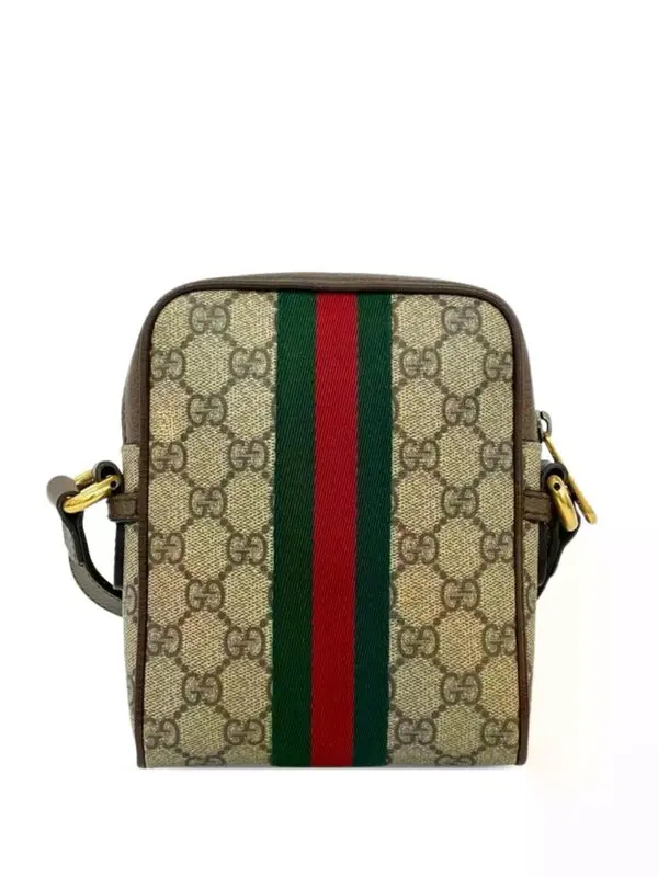 Gucci 2000-2015 Mini Gg Supreme Web Ophidia Messenger Bag Crossbody Bag - Neutrals
