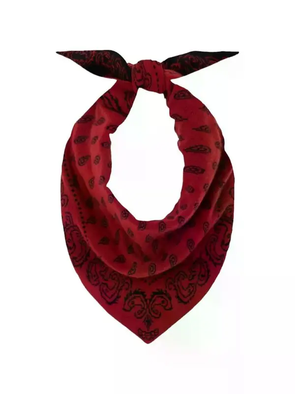 Guest In Residence The Wild Rag Paisley-print Reversible Scarf - Red