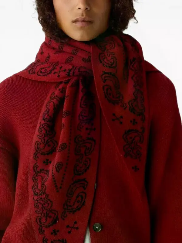 Guest In Residence The Wild Rag Paisley-print Reversible Scarf