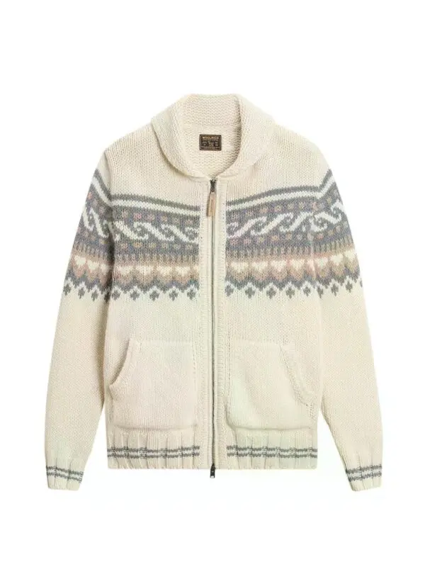 Woolrich Fair Isle Zip-up Cardigan