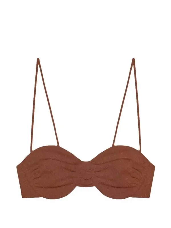 Jade Swim Mia Ruched Bikini Top