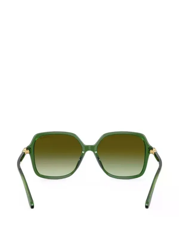 SWAROVSKI Crystal-embellished Square-frame Sunglasses - Green