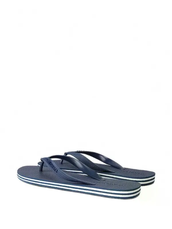 Frescobol Carioca Fabio Logo-strap Slides - Blue