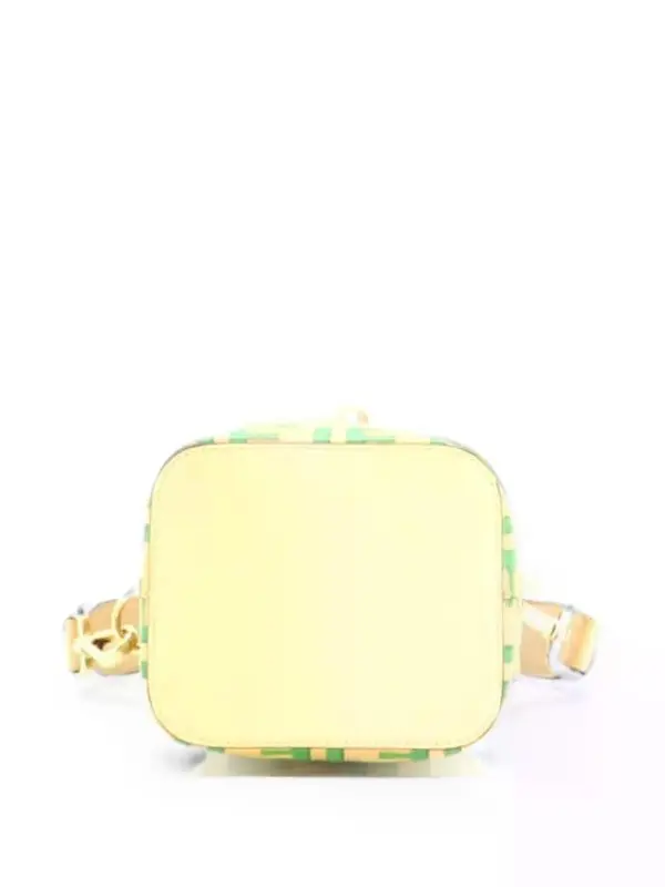 Fendi Mon Tresor Zucca Embossed Leather Mini Bucket Bag