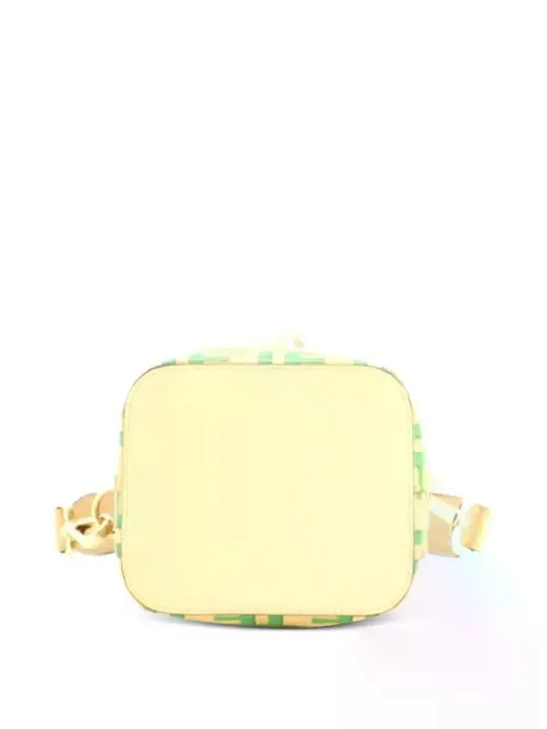 Fendi Mon Tresor Zucca Embossed Leather Mini Bucket Bag