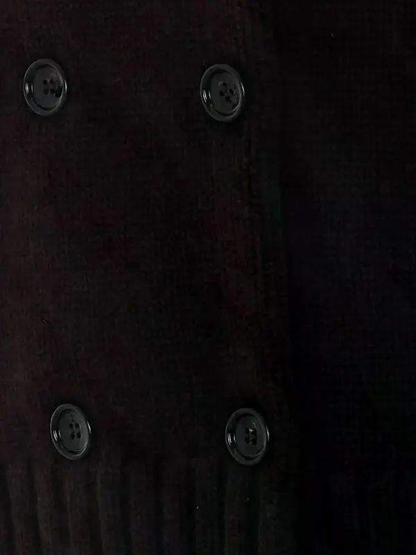 ALLUDE Double-breasted Knitted Cardigan