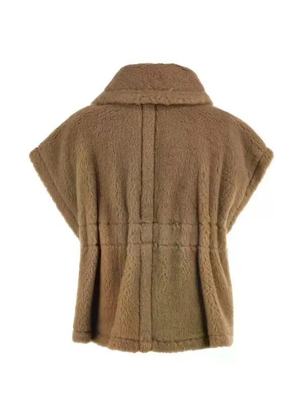 Max Mara Belted Faux-shearling Jacket - Brown