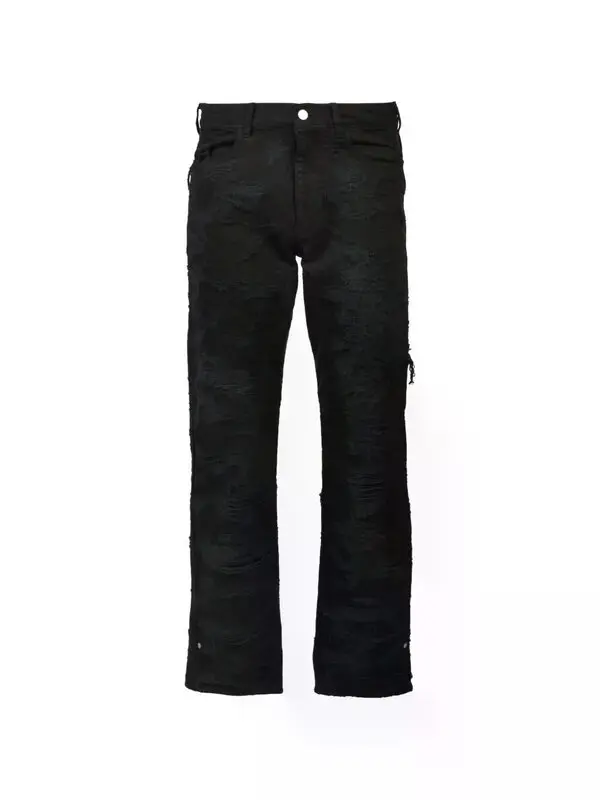 Matthew Williamson Rip-and-repair Washed Jeans