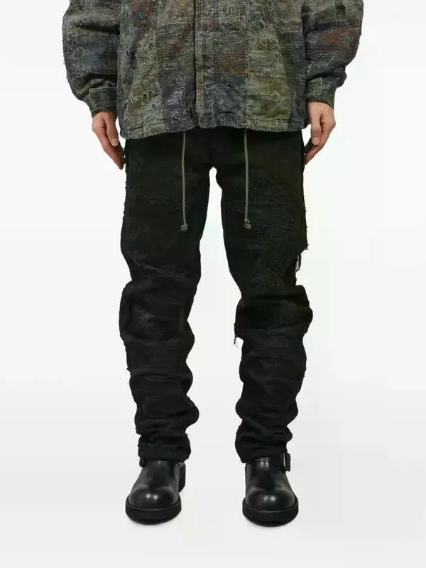 Matthew Williamson Rip-and-repair Washed Jeans