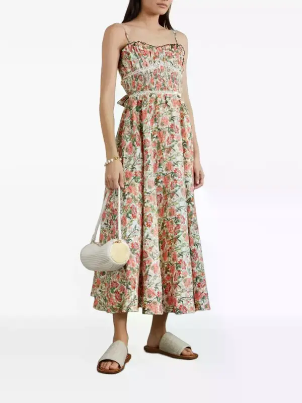 Lug Von Siga Melody Floral-print Midi Dress