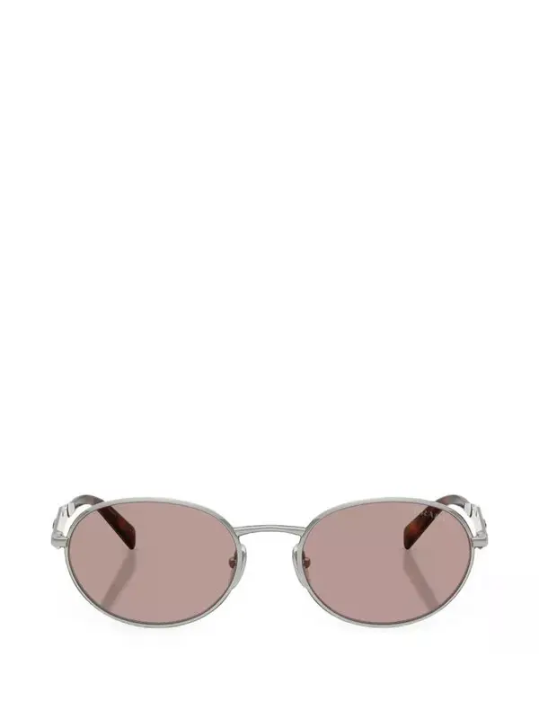 Prada Oval-frame Sunglasses - Silver