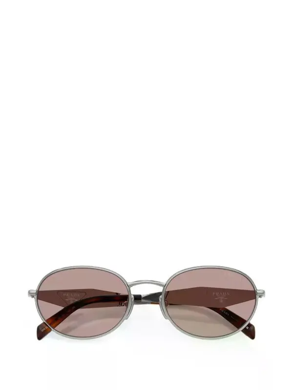 Prada Oval-frame Sunglasses - Silver
