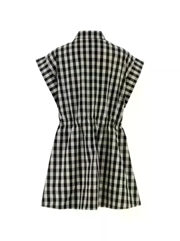 Givenchy Gingham A-line Mini Shirt Dress