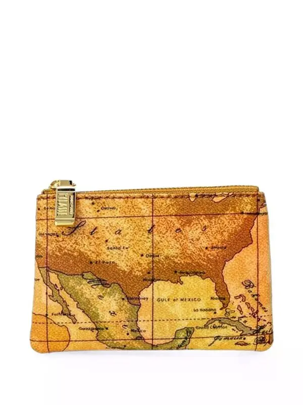 ALVIERO MARTINI 1° CLASSE Geo Map Coin Purse